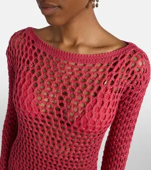 VIX PAULA HERMANNY Belle Open-knit Beach Cover-up