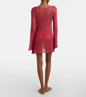 VIX PAULA HERMANNY Belle Open-knit Beach Cover-up