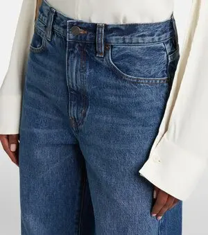 FRAME The Bow Barrel-leg Jeans - Blue