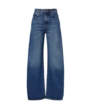 FRAME The Bow Barrel-leg Jeans - Blue