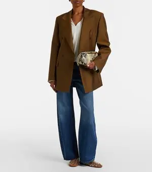 FRAME The Bow Barrel-leg Jeans - Blue