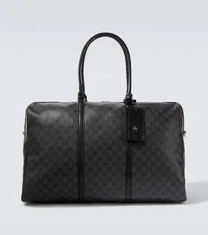 Gucci Monogram Canvas Duffel Bag - Black