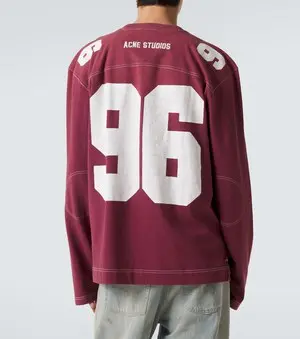 Acne Studios Printed Cotton Jersey T-shirt - Red