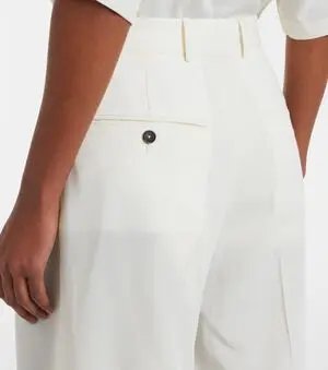 TOTEME Semi-sheer Bermuda Shorts - White