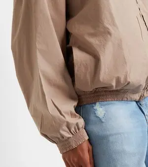 Acne Studios Logo Cotton Poplin Jacket - Beige