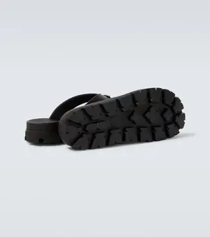 Prada Rubber Thong Sandals