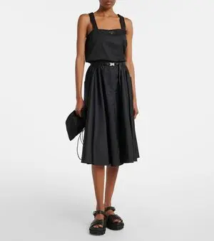 Prada Leather Buckled Sandals
