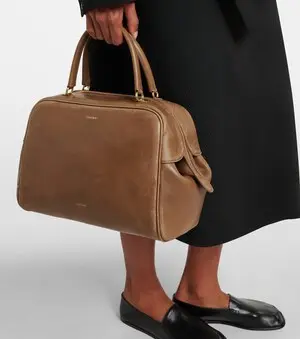 Calvin Klein America Medium Leather Bowling Bag
