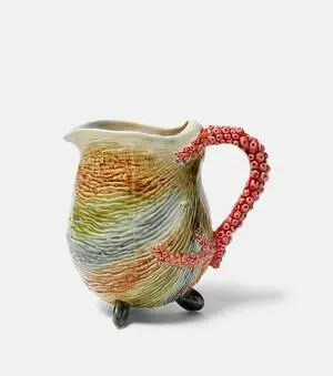 BORDALLO PINHEIRO Oyster Earthenware Pitcher - Multicoloured