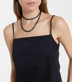 LESET Yoko Cotton Top - Black