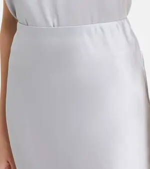 LESET Barb Satin Miniskirt - Grey