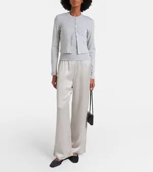 LESET Nando Cotton Jersey Cardigan - Grey