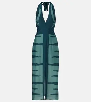 VIX PAULA HERMANNY Printed Midi Dress - Blue