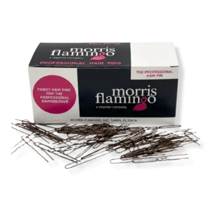 MORRIS FLAMINGO Professional Hair Pins, 3 - Brown
