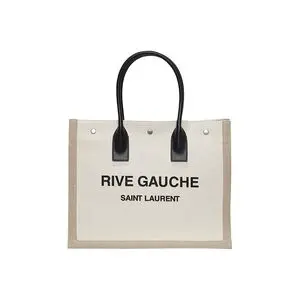 Saint Laurent Rive Gauche Small Tote Bag - Tan