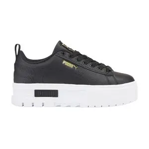 PUMA Mayze Leather Jr Lace Up Sneakers