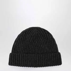 Loewe Ribbed Cashmere Beanie - Black