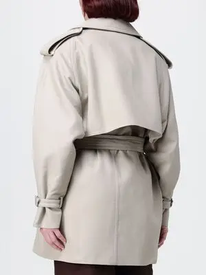 Max Mara Cotton Double-breasted Trench Coat - Grey