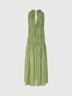 SEMICOUTURE Gathered Maxi Dress