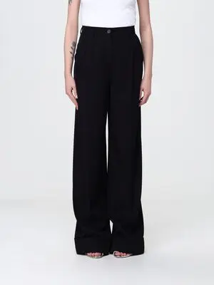 Dolce & Gabbana Virgin Wool Wide Leg Trousers