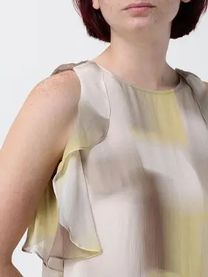 Armani Exchange Sleeveless Printed Blouse