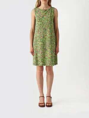 Malìparmi Printed Viscose Sleeveless Mini Dress - Violet