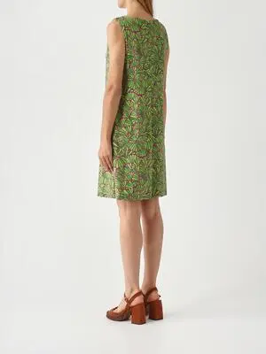 Malìparmi Printed Viscose Sleeveless Mini Dress