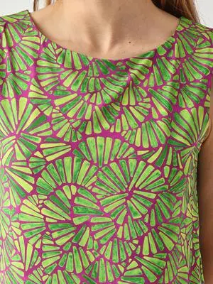 Malìparmi Printed Viscose Sleeveless Mini Dress