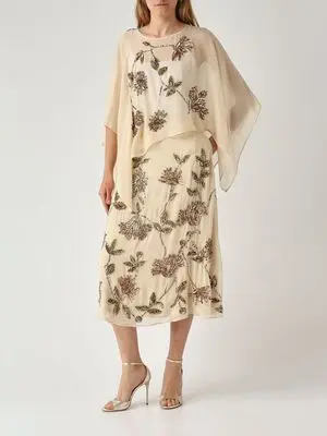Malìparmi Viscose Skirt With Embroidery And Sequins