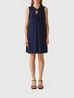 Malìparmi Sleeveless Aline Mini Dress - Blue