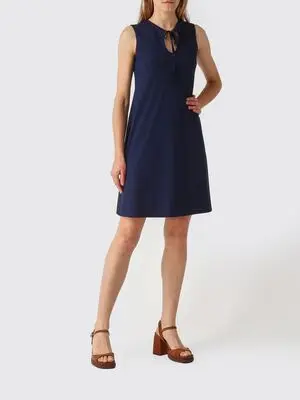 Malìparmi Sleeveless Aline Mini Dress - Blue