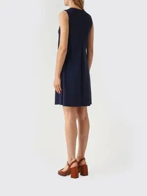 Malìparmi Sleeveless Aline Mini Dress - Blue