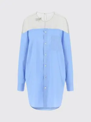 MAISON MARGIELA Long Cotton Shirt With Sheer Yoke