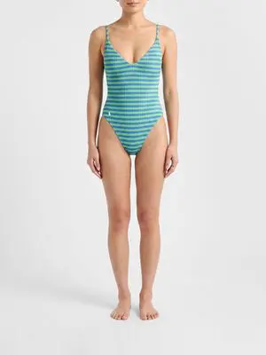 Polo Ralph Lauren Striped One-piece Swimsuit - Multicolor