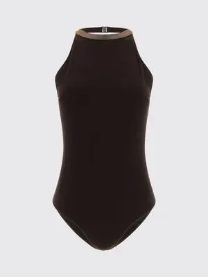 Brunello Cucinelli Stretch Polyamide Halterneck One-piece Swimsuit