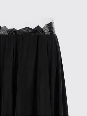 MAISON MARGIELA Cupro Skirt With Lace Details