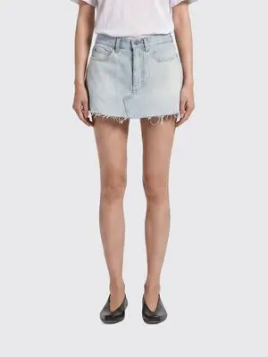 Balenciaga Cotton Denim Distressed Shorts - Blue