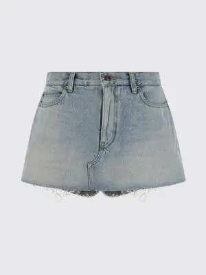 Balenciaga Cotton Denim Distressed Shorts