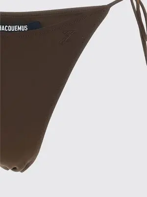 Jacquemus Mid-rise Bikini Bottoms With Adjustable Side Ties - Brown