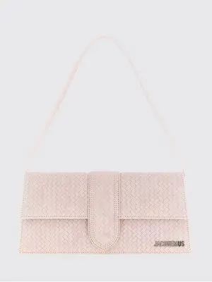 Jacquemus Le Bambino Long Woven Suede Bag - Pink