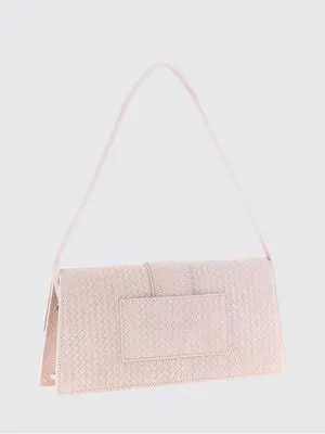 Jacquemus Le Bambino Long Woven Suede Bag - Pink