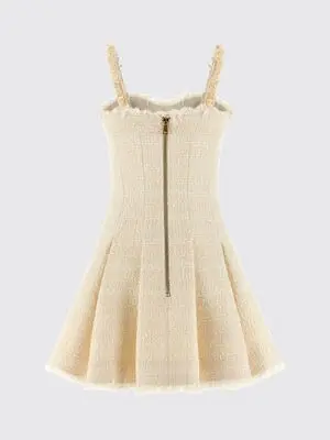 Balmain Tweed Bustier Mini Dress - White