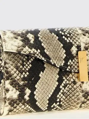 GIUSEPPE ZANOTTI Python Print Clutch With Gold Tone Clasp - Multicolor