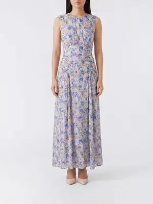 Women's Crew Neck Maxi Day Dresses