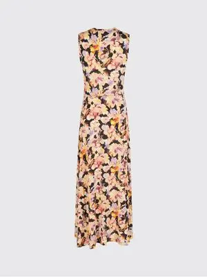Ulla Johnson Floral Print Ruched Maxi Dress