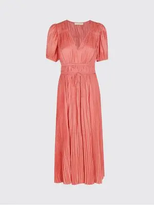 Ulla Johnson Pleated Midi Dress With V-neck