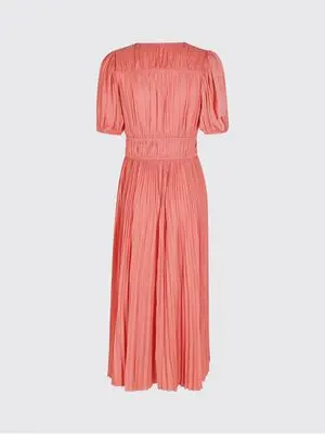 Ulla Johnson Pleated Midi Dress - Yellow