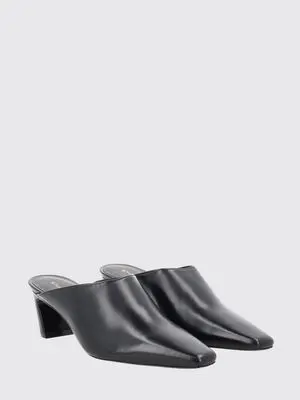 STUART WEITZMAN Smooth Lambskin Leather Mules - Black