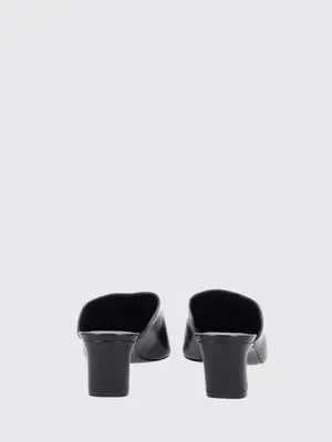 STUART WEITZMAN Smooth Lambskin Leather Mules - Black