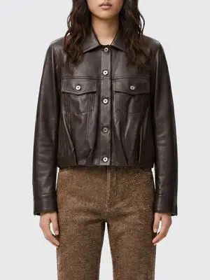 Women's Button Up Leather Jackets